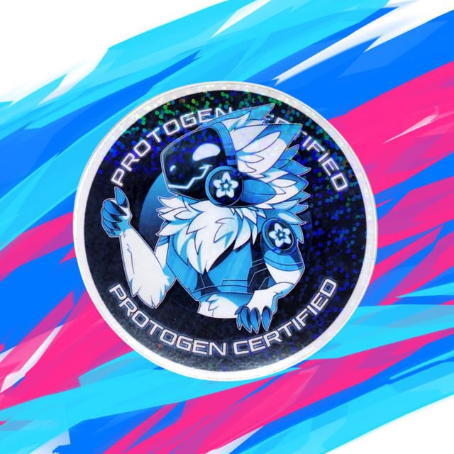 Protogen Certified Holographic Sticker – 3” Circle – BossMonsta