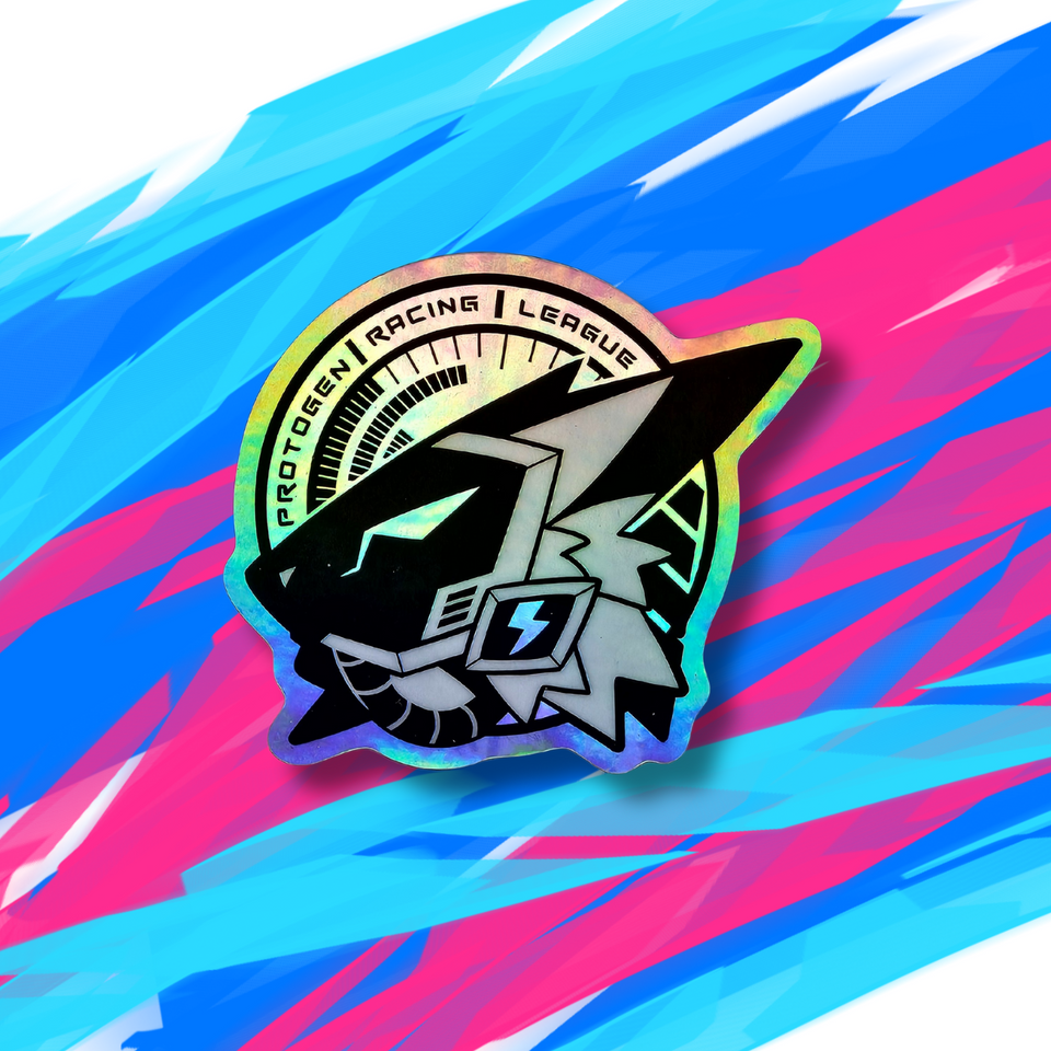 Protogen "Racing League" – 3” Glossy Sticker – BossMonsta