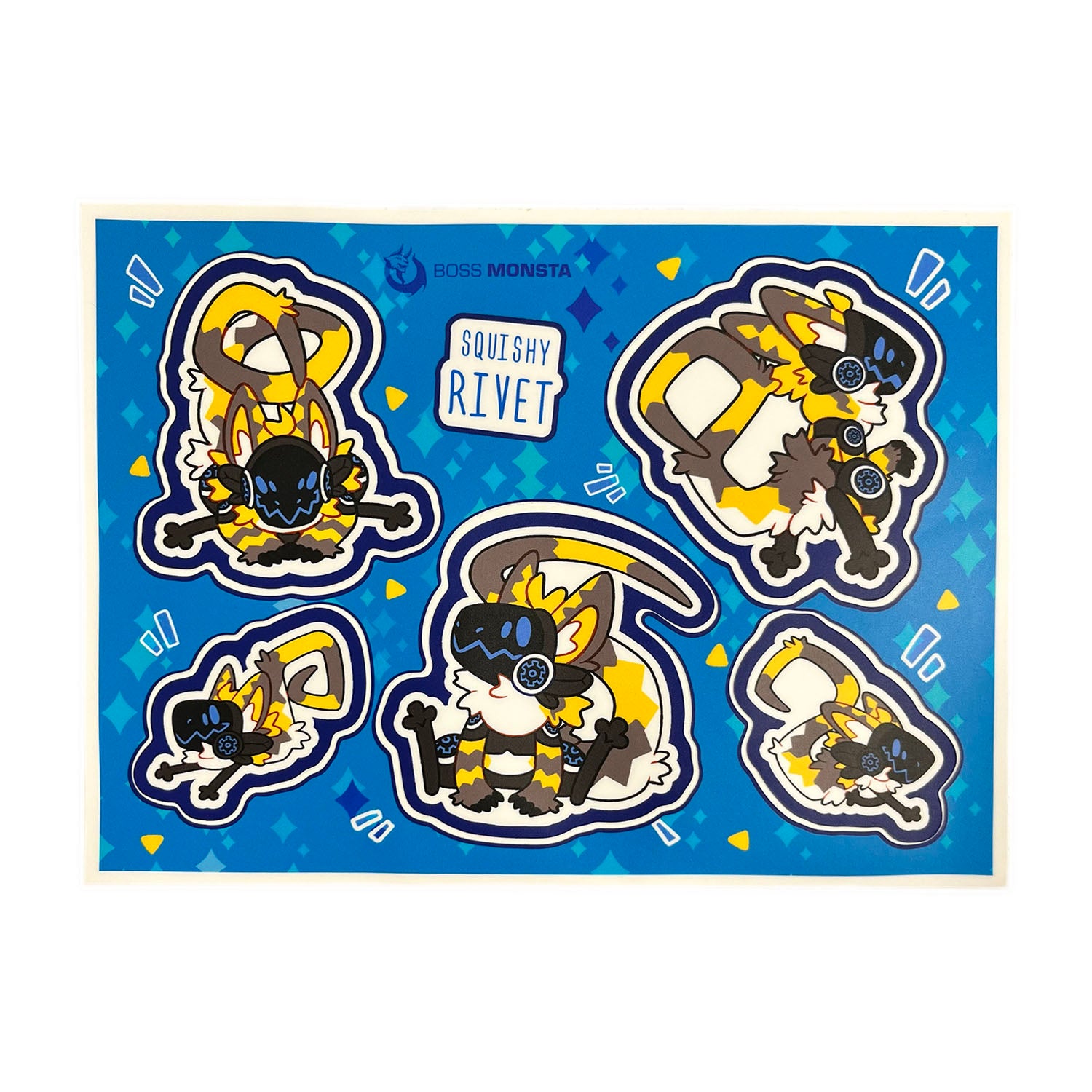Rivet The Protogen "Squishy Rivet" -- Sticker Sheet [FINAL SALE ...